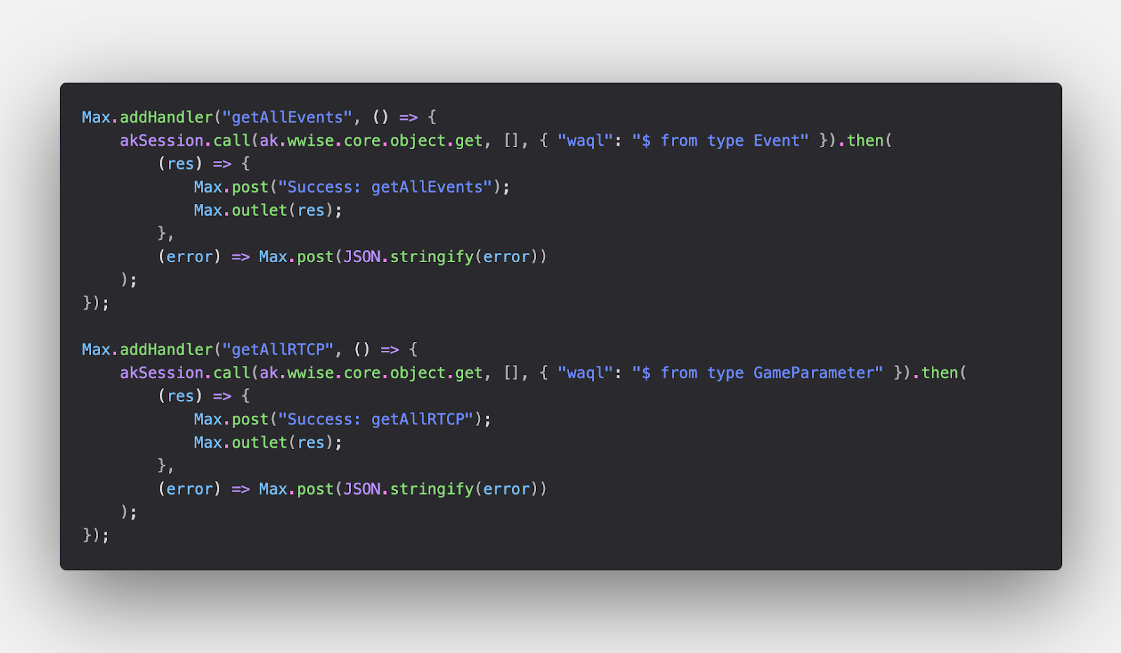 快速了解如何结合使用 Wwise Authoring API (WAAPI) 和 Max 8 | Audiokinetic Blog